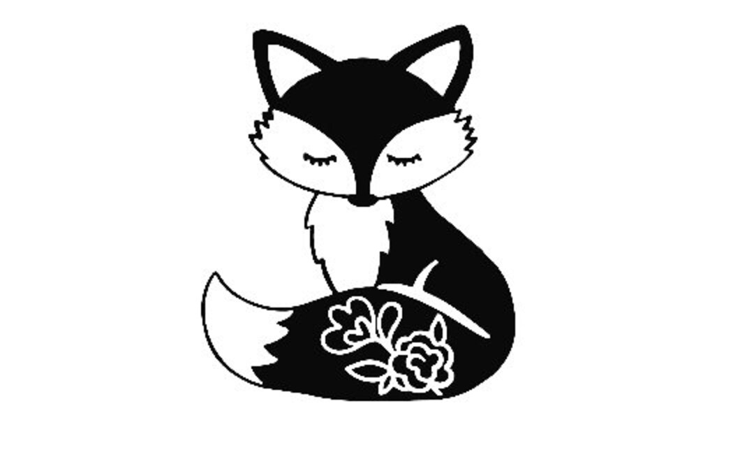 Cute Fox Vinyl Decal - Etsy