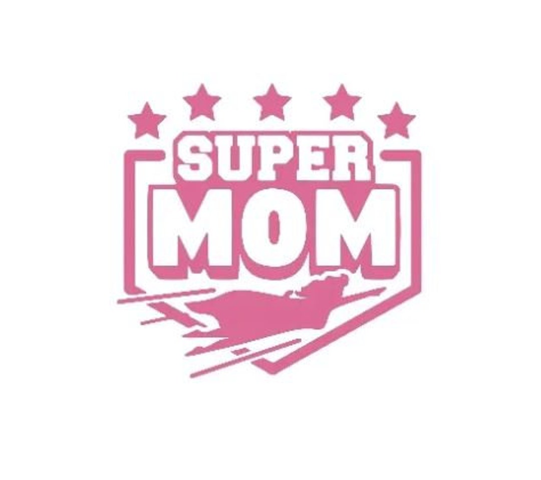 Super Mom Vinyl Decal - Etsy