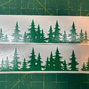 Treeline Forest Style A Set of 2 (L and R) Vinyl Decals - Etsy
