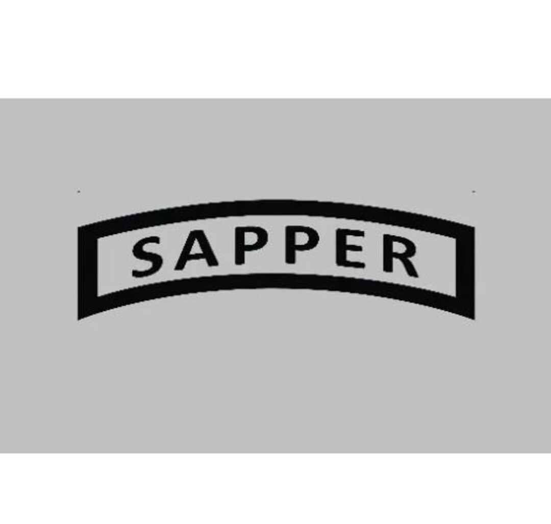 Sapper Tab / Military Veteran Vinyl Decal - Etsy
