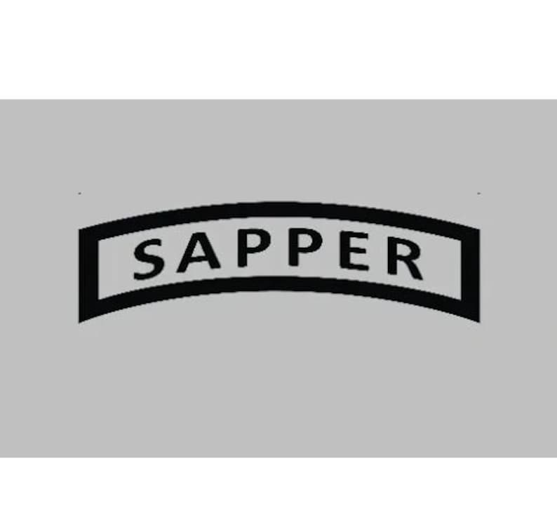 Sapper Tab / Military Veteran Vinyl Decal - Etsy