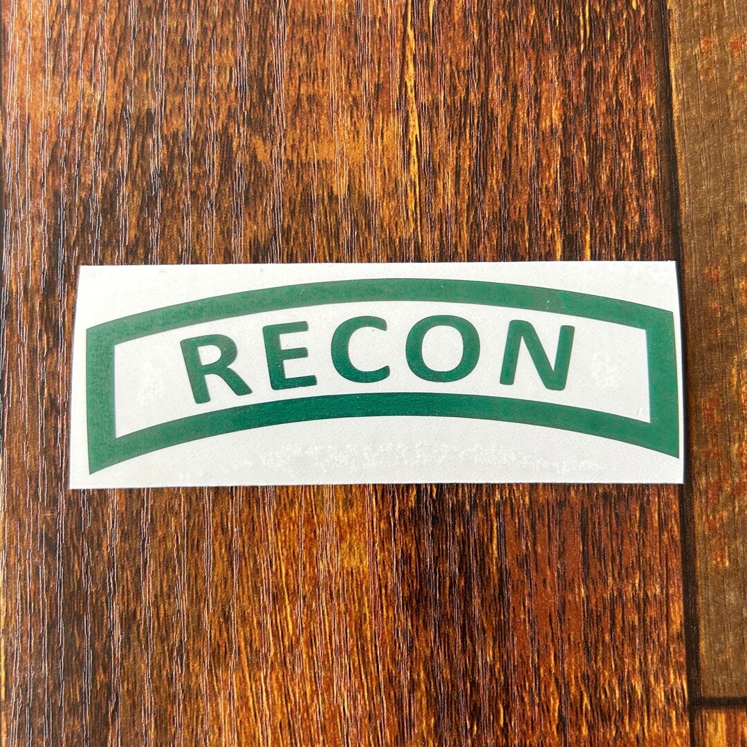 Recon Tab / Military Veteran Vinyl Decal - Etsy