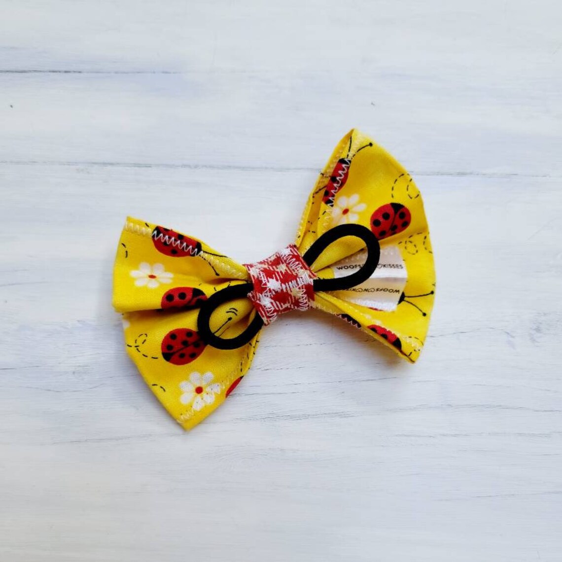 LADYBUG GINGHAM bow tie | Etsy