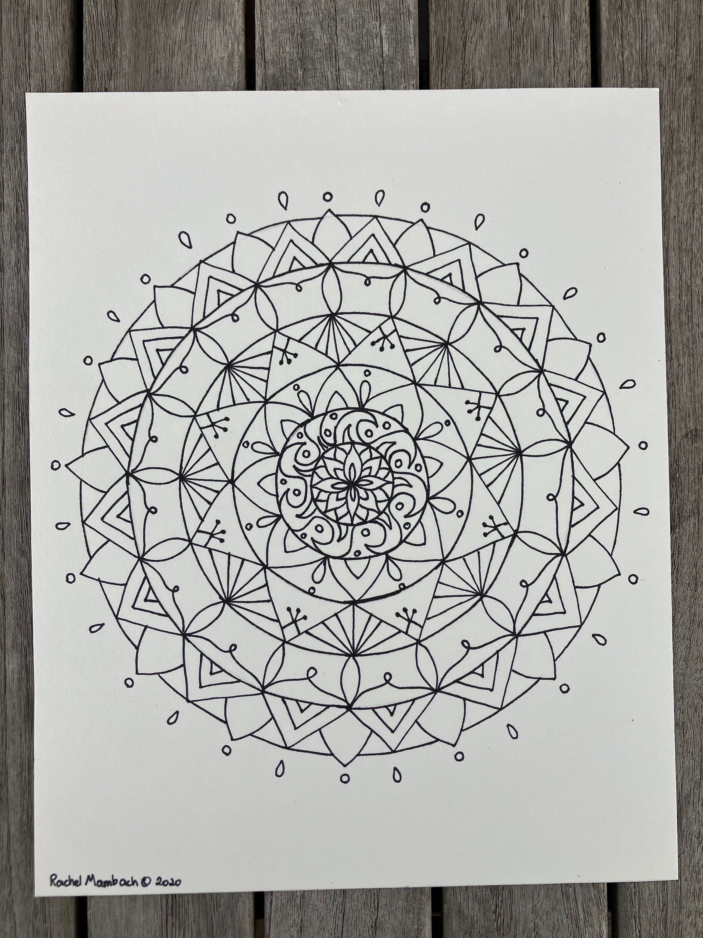 Mandala Painting DIY Kit With Watercolors and Paintbrush, Paint Your ...