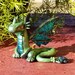 Green Iridescent Dragon – Statue, Sculpture, Polymer Clay, Unique Gift ...