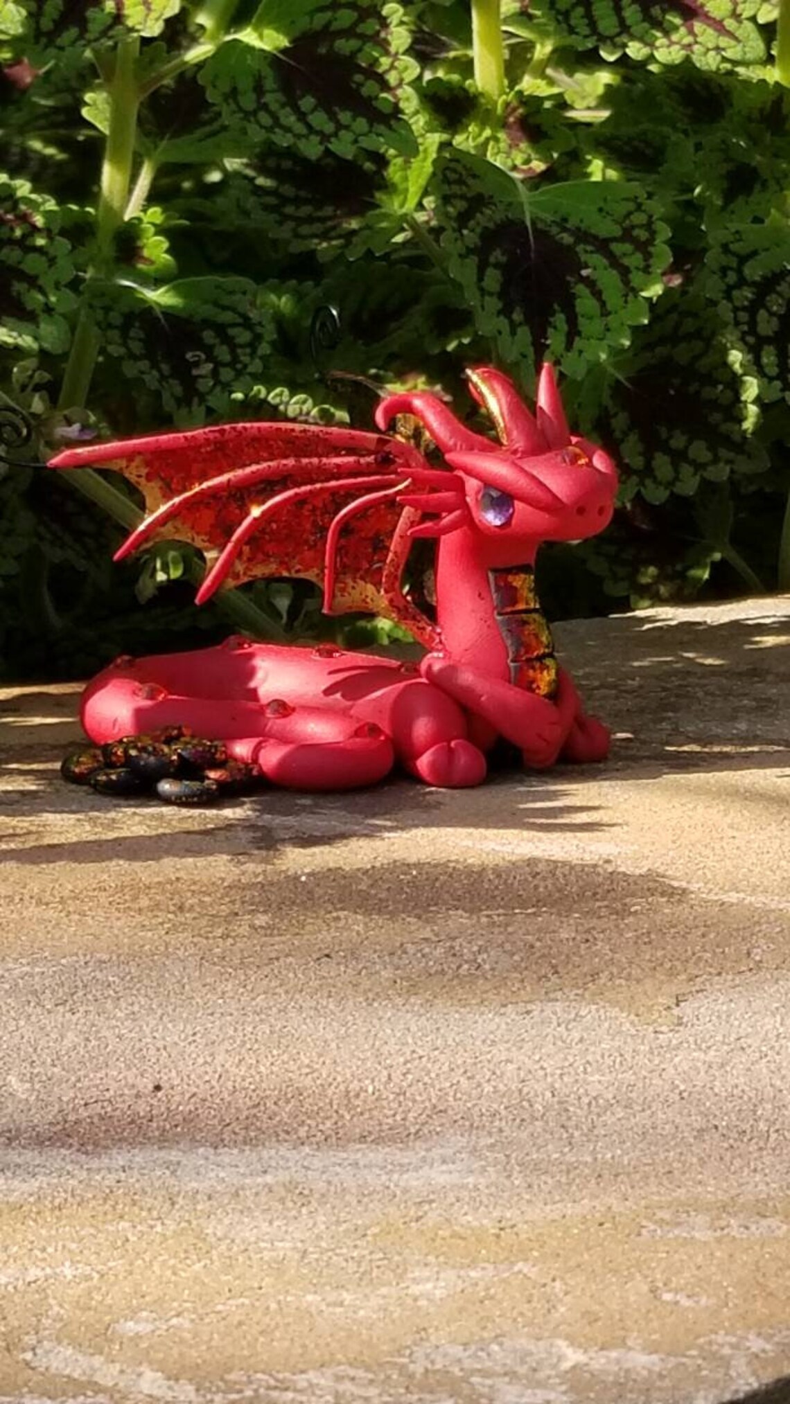Red Fire Dragon – Statue, Sculpture, Polymer Clay, Unique Gift, Fantasy ...