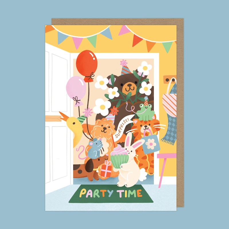 Birthday Party Cards - Etsy