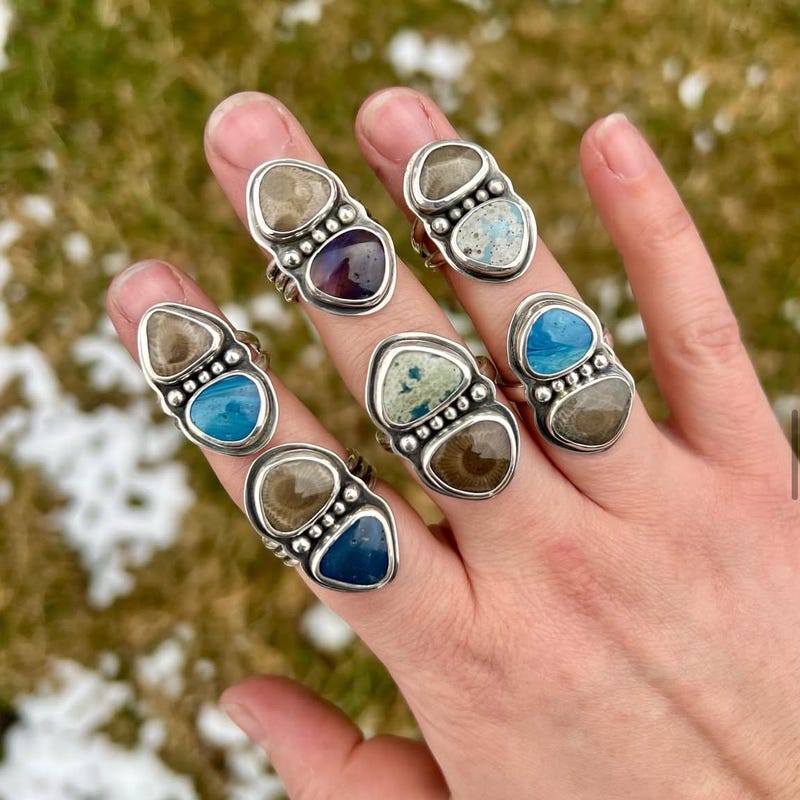 Leland Blue Stone - Etsy