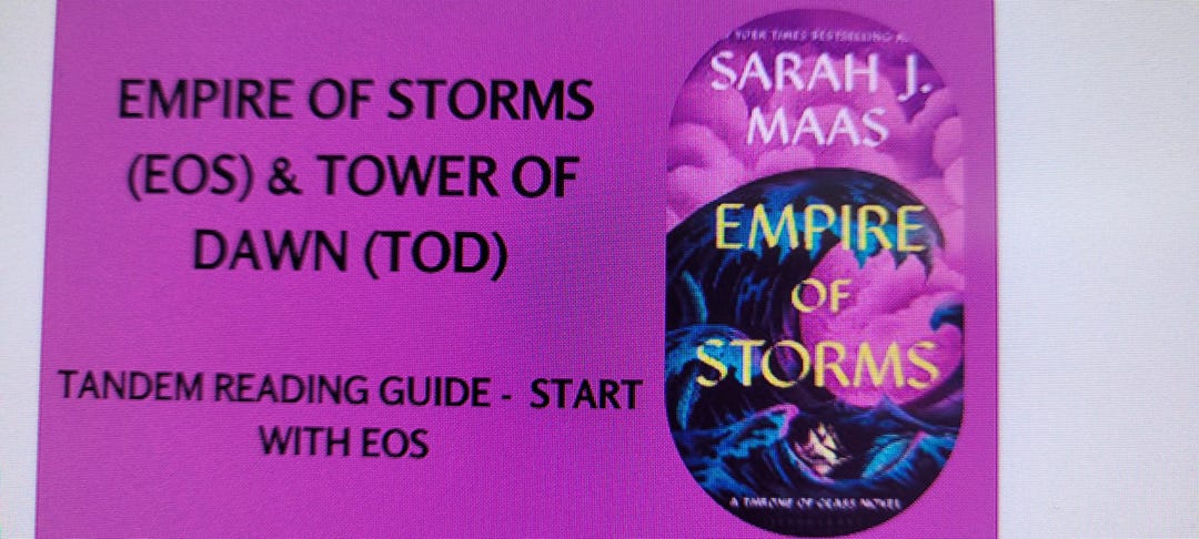 Empire of Storms and Tower of Dawn Tandem Reading Guide - Bookmarks - Etsy