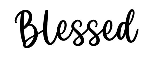 Blessed Word Cut File, Word Decoupage Files, Christian, Religious ...