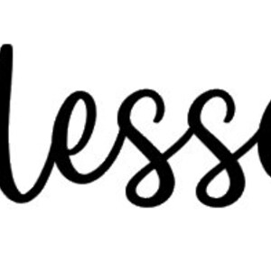 Blessed Word Cut File, Word Decoupage Files, Christian, Religious ...