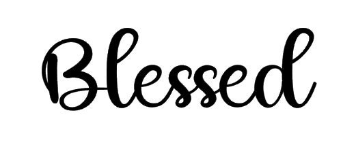 Blessed Word Cut File, Word Decoupage Files, Christian, Religious ...