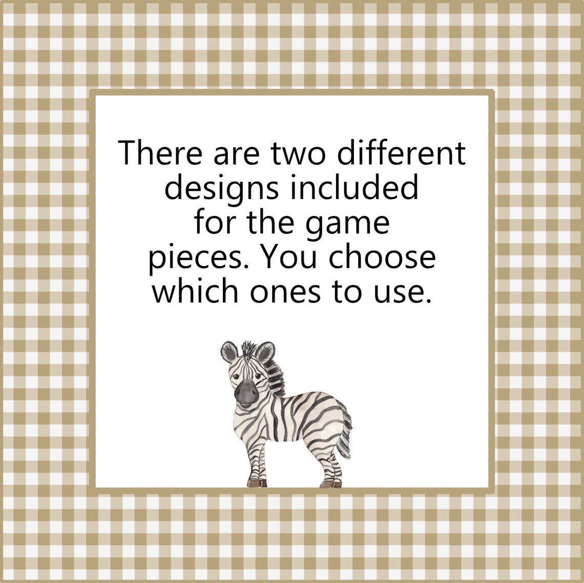 Tic Tac Toe Digital File Animal Safari Game Instant - Etsy