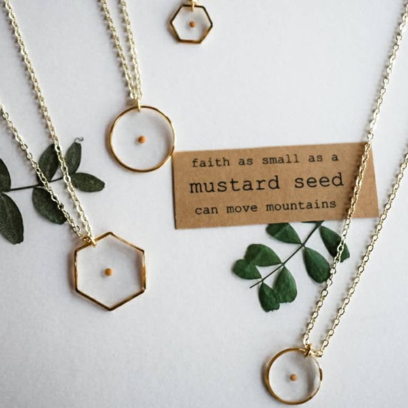 Mustard Seed Jewelry - Etsy