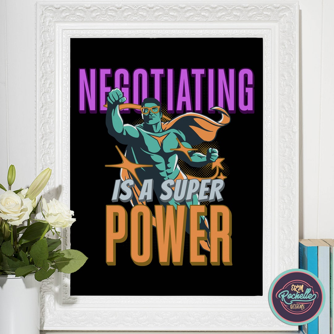 Super Hero Negotiation Collective Bargaining Poster Black Labor Union ...