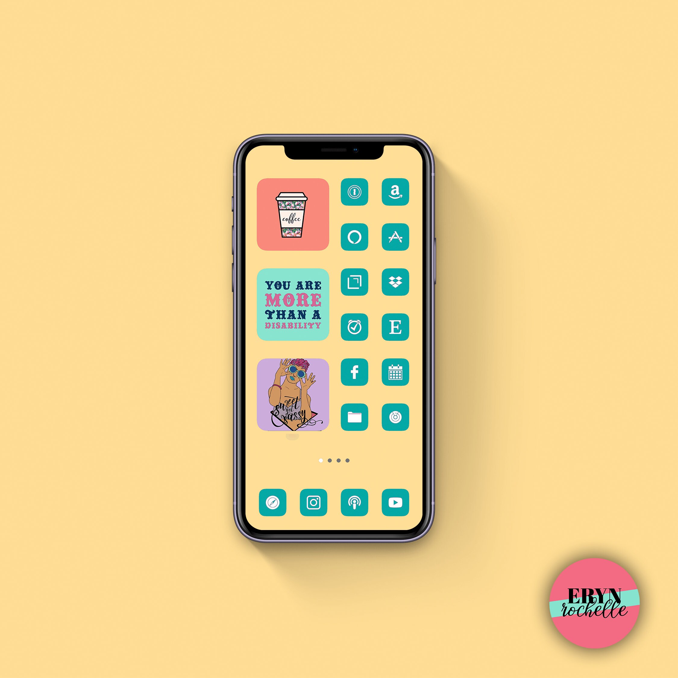 Medium Blue App Icons Aesthetic App Covers Ios 17 Home Screen - Etsy