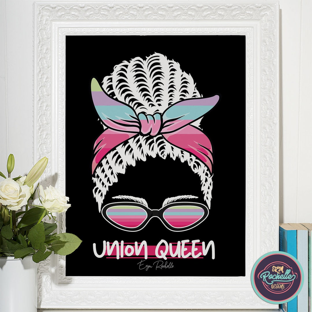 Union Queen - Labor Union Political Poster, Printable Wall Art, Digital ...