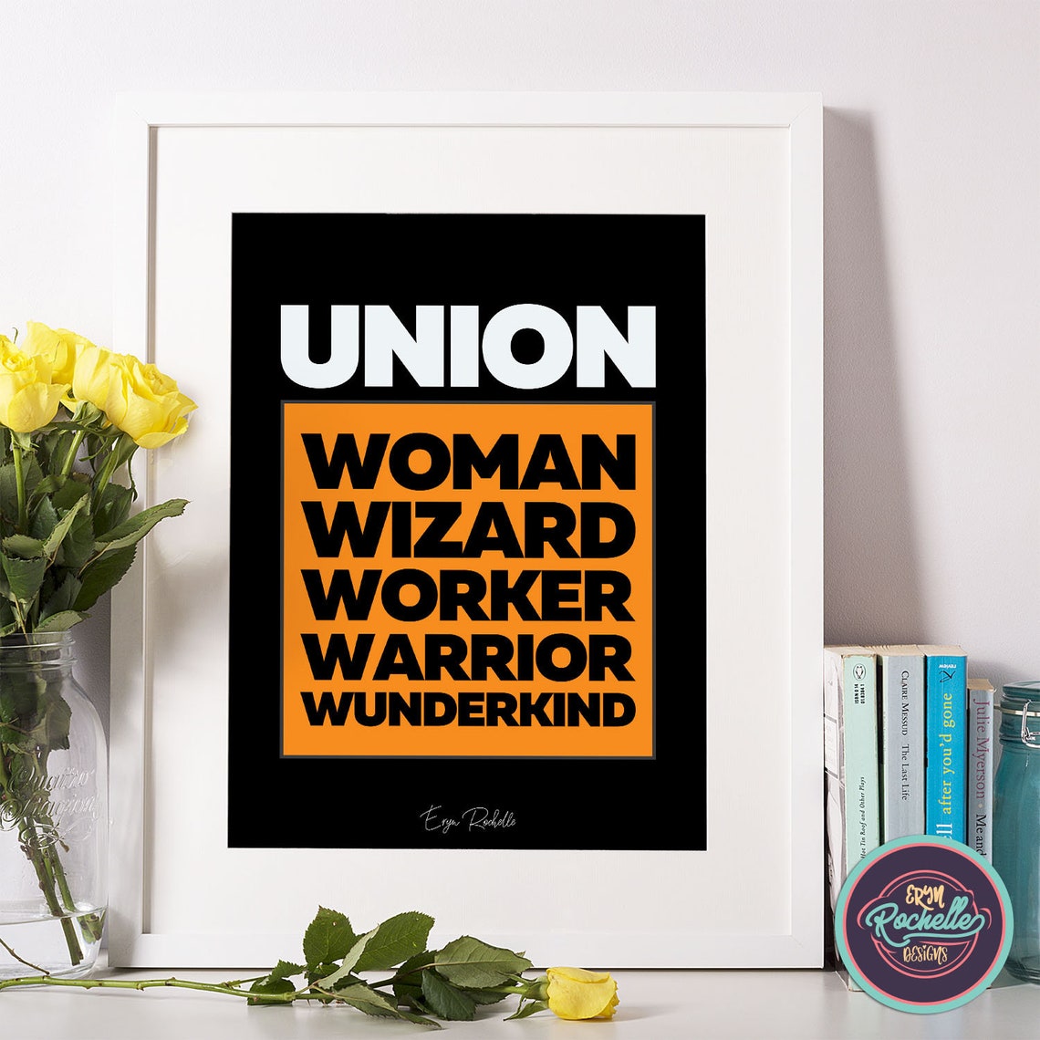 Union Woman Labor Union Political Poster, Printable Wall Art, Digital ...