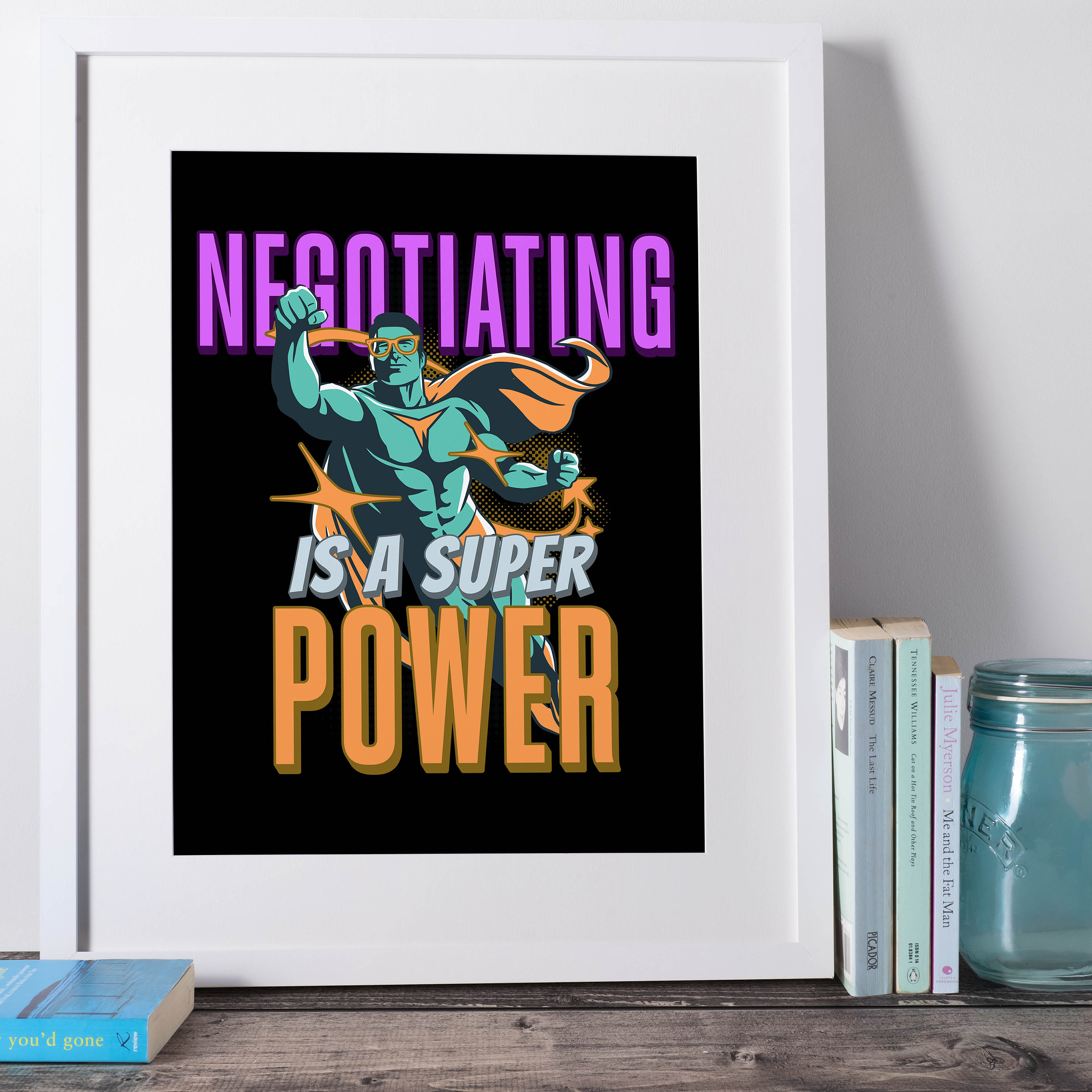 Super Hero Negotiation Collective Bargaining Poster Black Labor Union ...