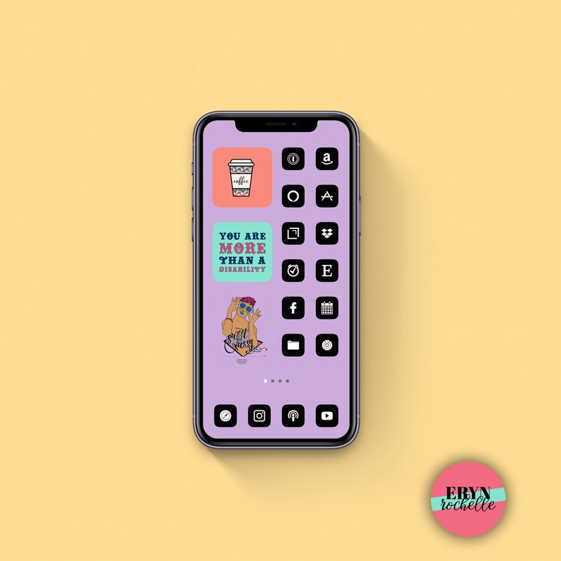 Black and White App Icons Aesthetic App Covers Ios 14 Home - Etsy