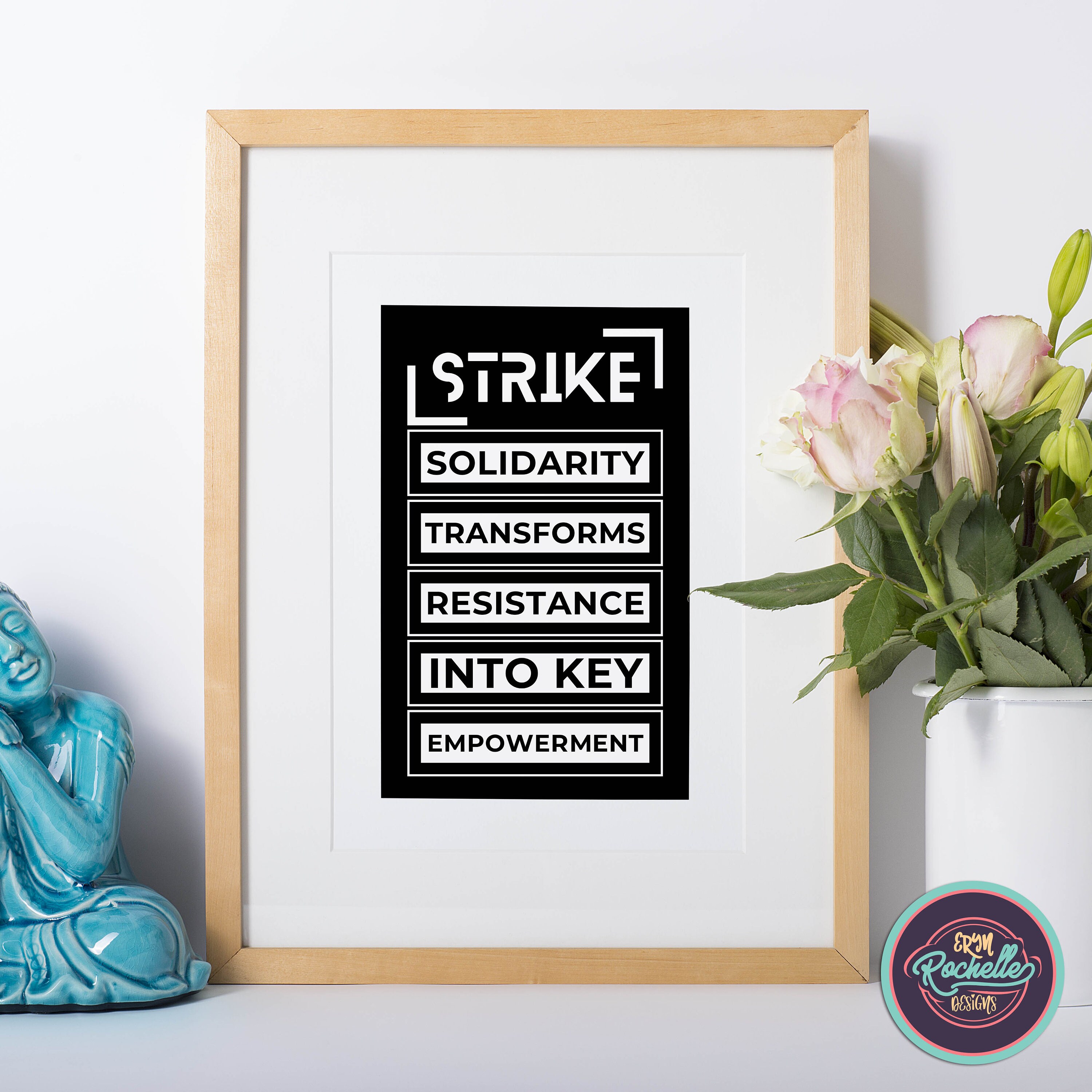 Strike Workers Rights Labor Union Poster Black - Labor Union Political ...
