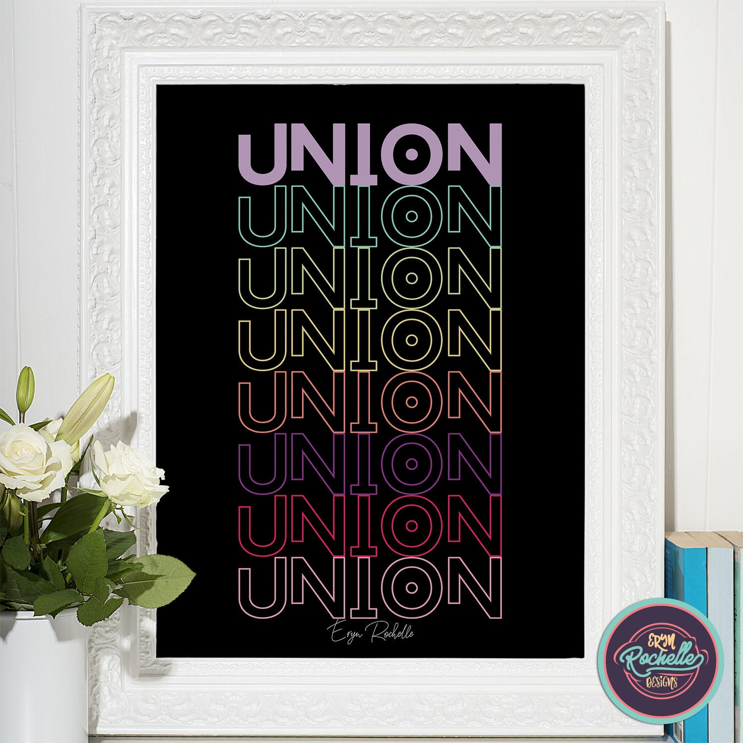 Union Gradient Labor Union Political Poster, Printable Wall Art ...