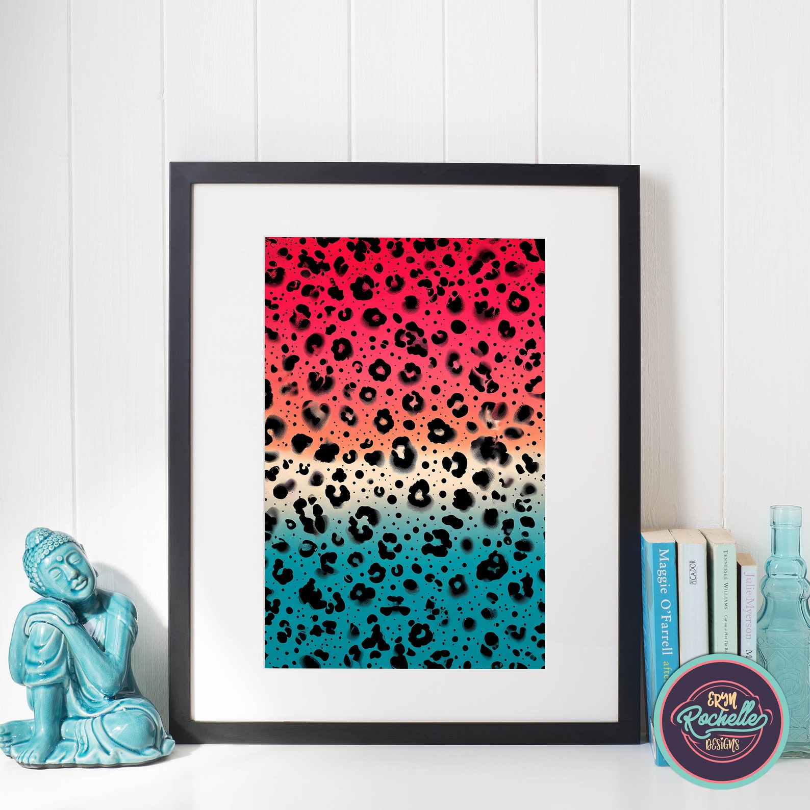 Colorful Cheetah Print - Trendy Animal Art for Dorm or Home - Printable ...