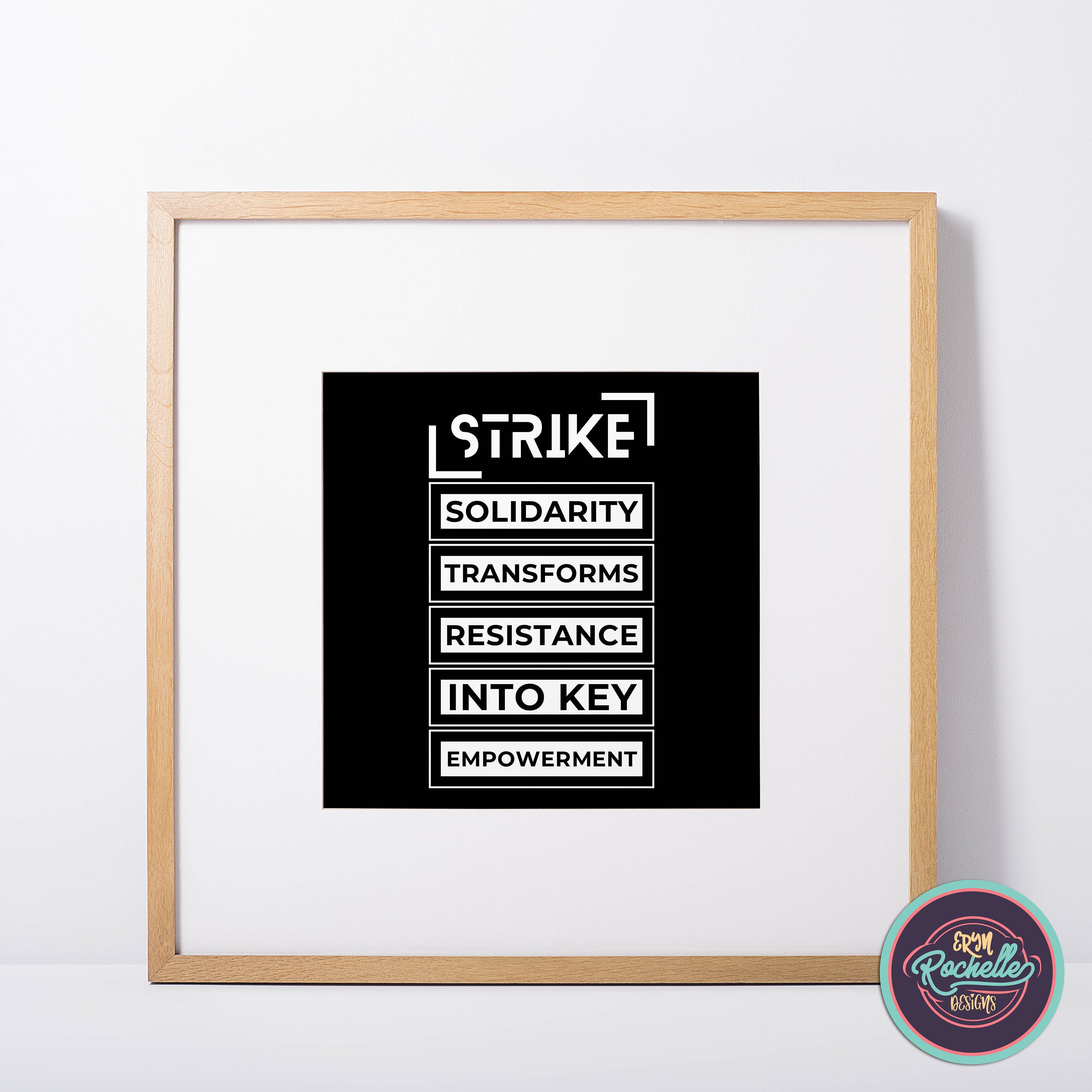 Strike Workers Rights Labor Union Poster Black - Labor Union Political ...