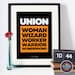 Union Woman Labor Union Political Poster, Printable Wall Art, Digital ...