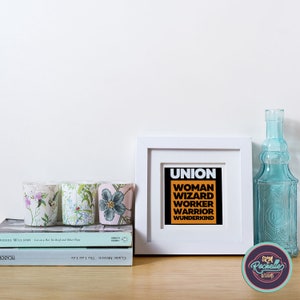 Union Woman - Labor Union Political Poster, Printable Wall Art, Digital ...
