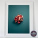 Orange Fire Typography Poster - Digital Download for Wall Art Phone ...