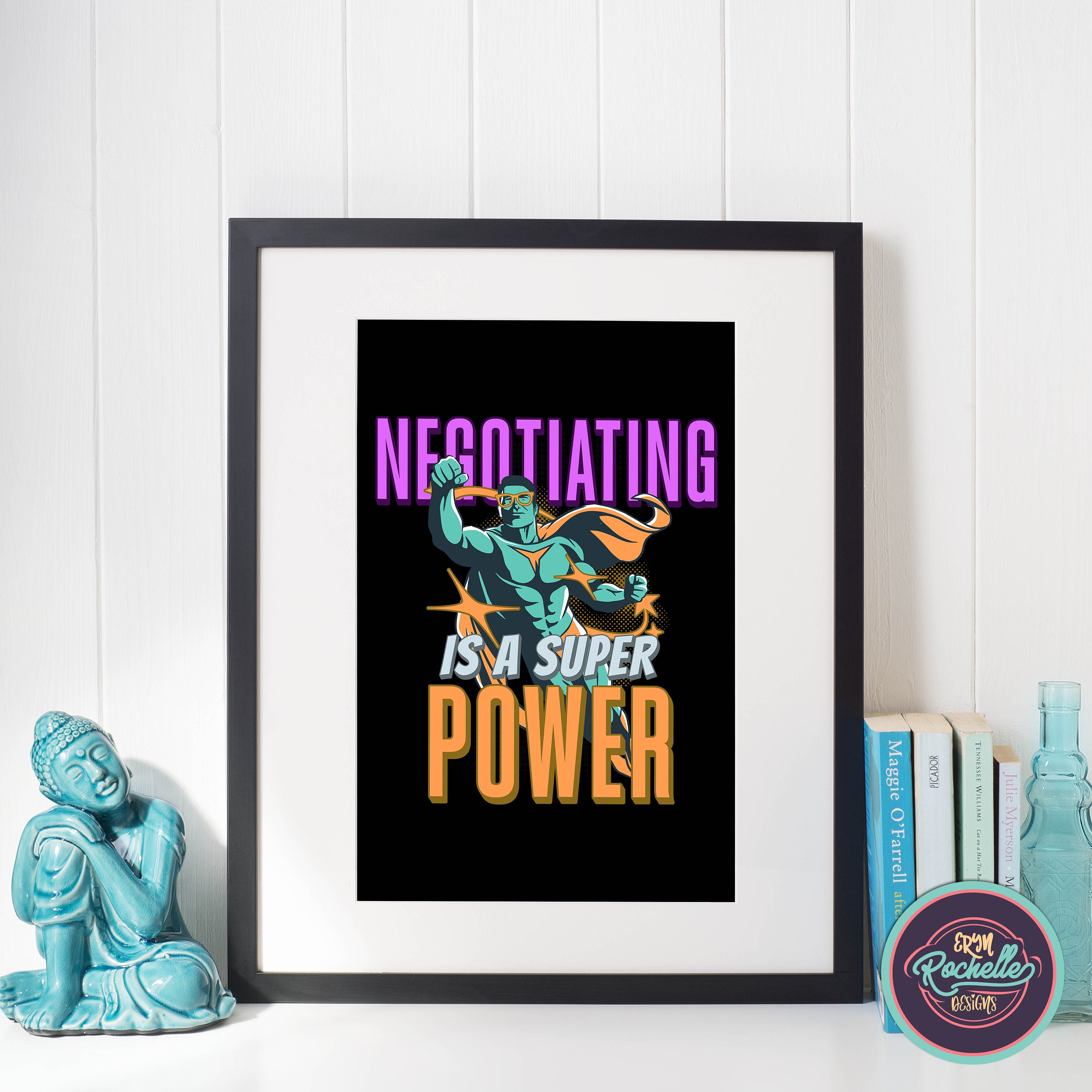 Super Hero Negotiation Collective Bargaining Poster Black Labor Union ...