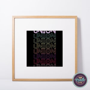 Union Gradient - Labor Union Political Poster, Printable Wall Art ...