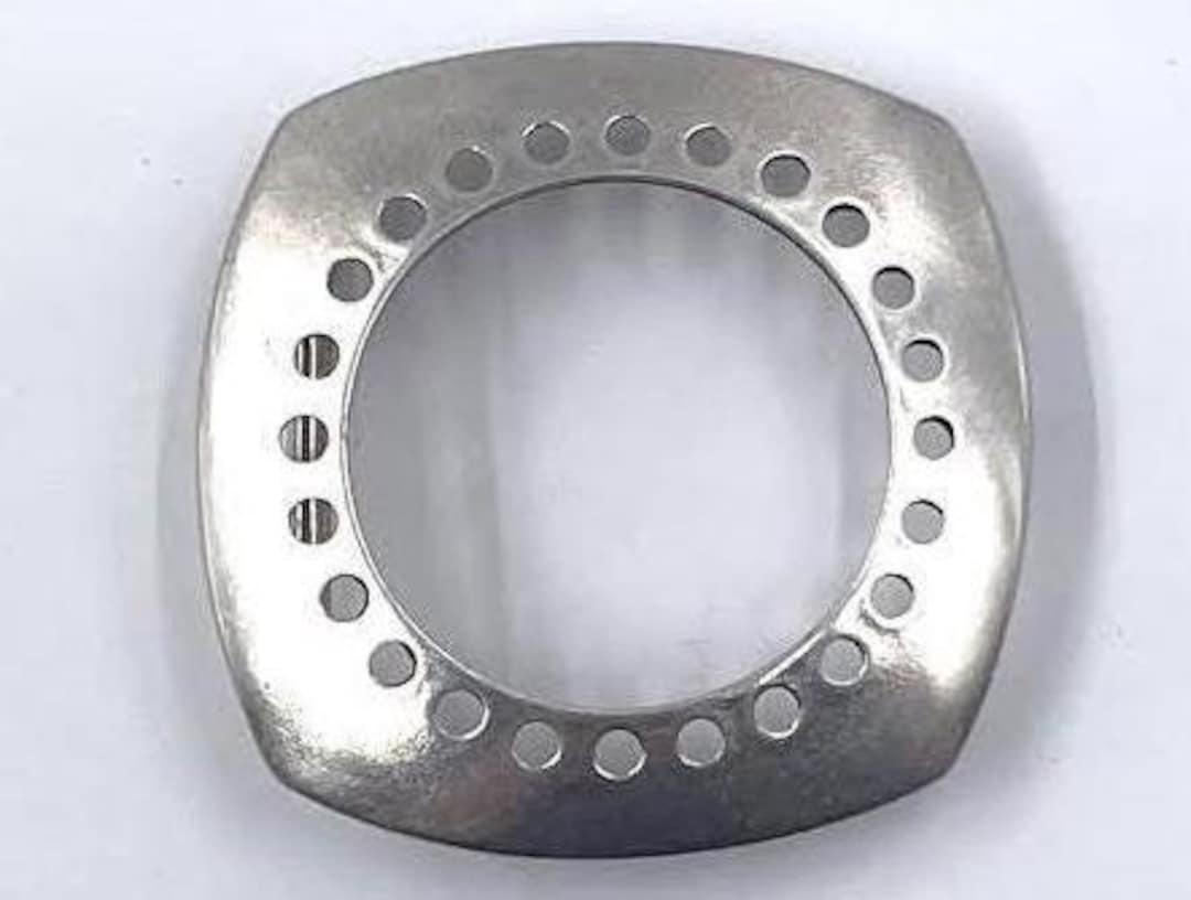 Silver Belt Buckle With Hole Pattern - Etsy