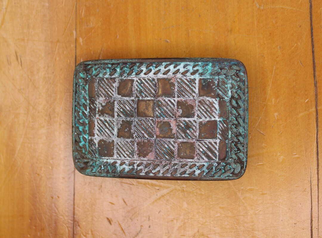 Vintage Buckle With PATINA FINISH - Etsy