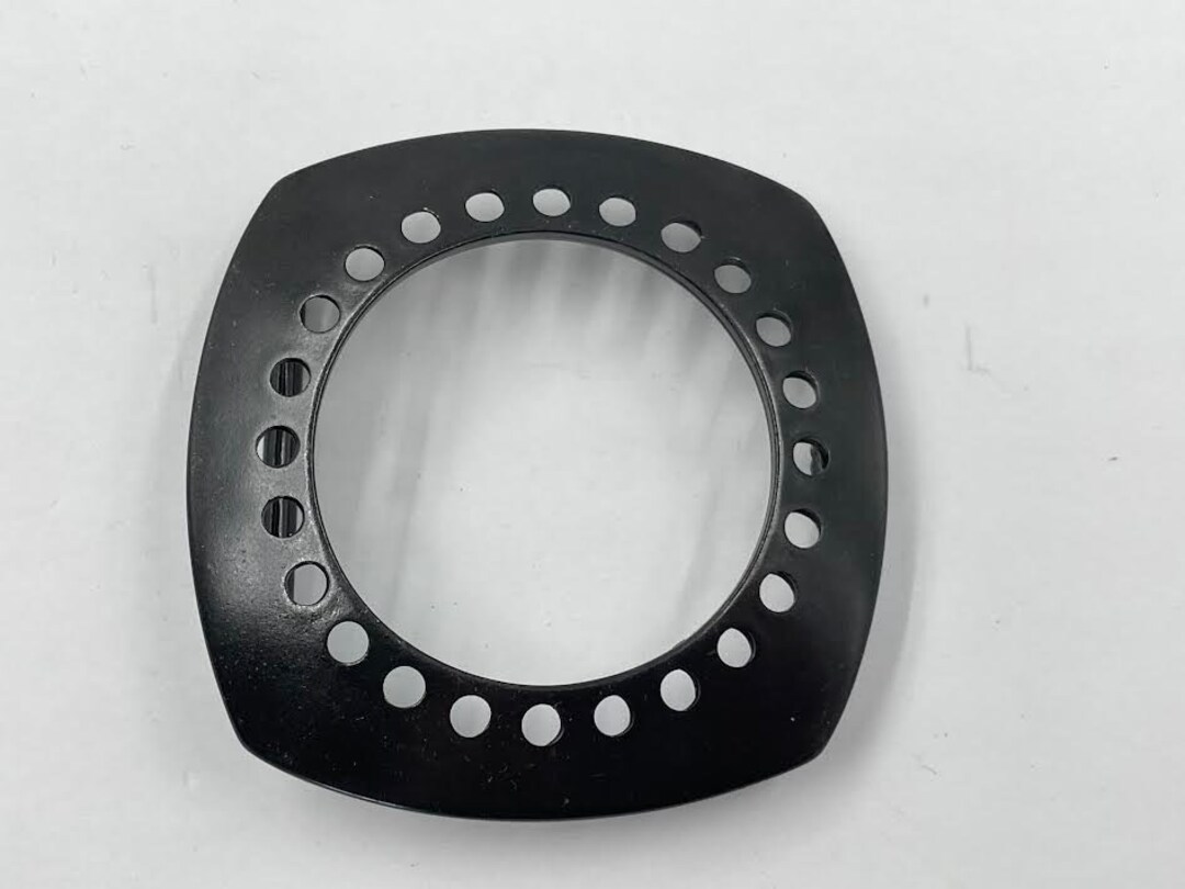 Italian Black Metal Belt Buckle With Hole Pattern - Etsy