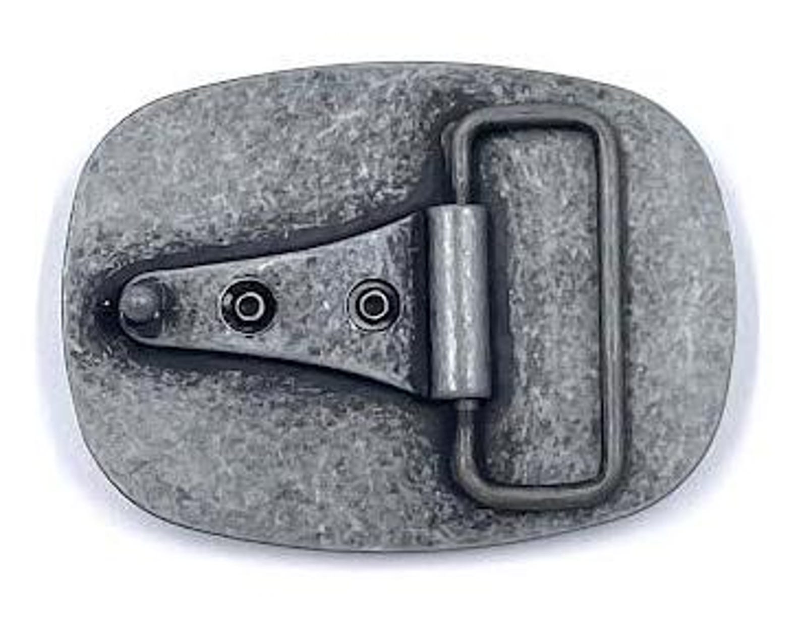 Simple Pewter Belt Buckle to Take Stone or Leather Insert - Etsy
