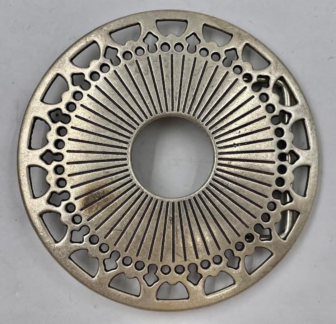 Spanish Round Old Silver Belt Buckle With Star Design - Etsy