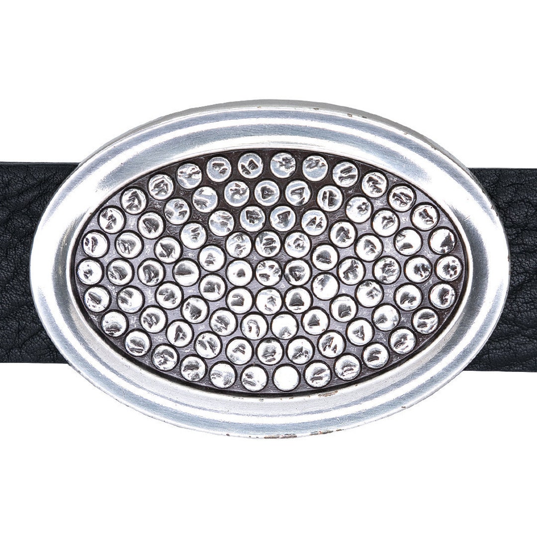 Old Silver Hammered Belt Buckle Vintage Belt Buckles - Etsy