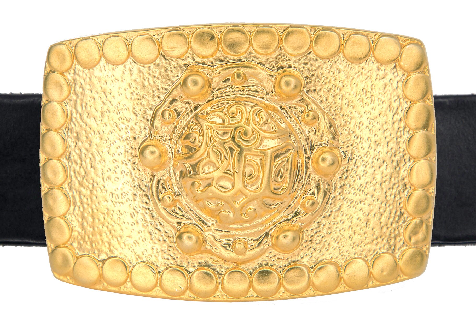 Opulent Belt Buckle: Detailed Symbol and Design With Gold - Etsy
