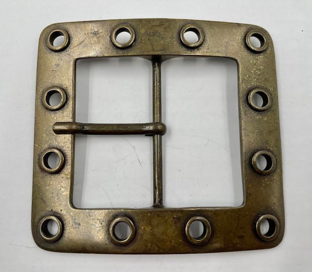 Old Brass Buckle With Hole Patterns - Etsy