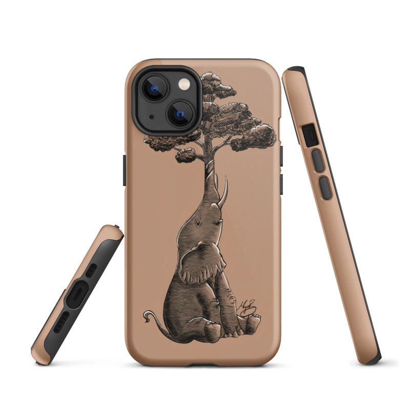 Savannah Ele - Drawing by Maya Barnes Durable Case for Iphone® - Etsy
