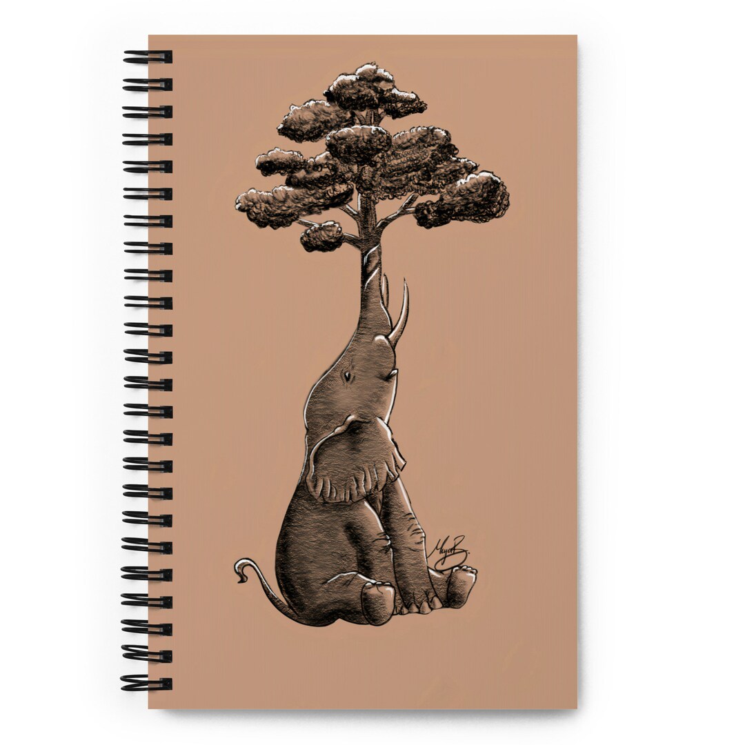 Savannah Ele. - Drawing by Maya Barnes Spiral Notebook - Etsy