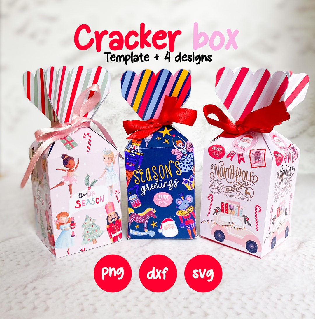 Cracker Box, Chocolate Box, Christmas Cracker Box, Christmas Favors - Etsy