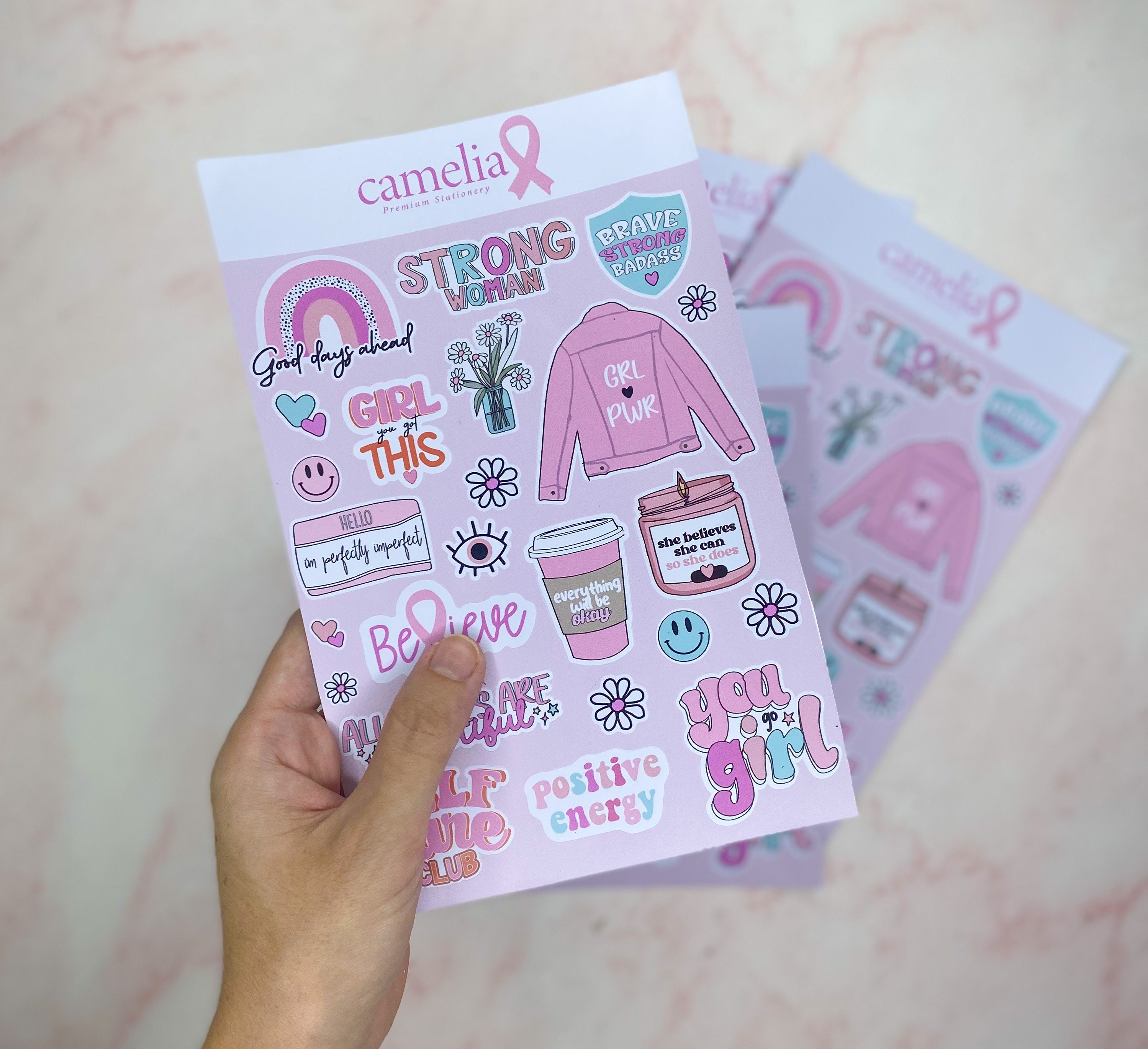 Breast Cancer Stickers, Motivational Stickers, Girly Stickers ...