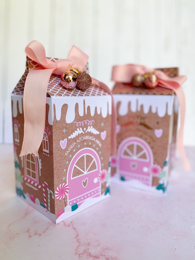 Gingerbread Box, Gingerbread House, Digital Template, Milk Box Template ...
