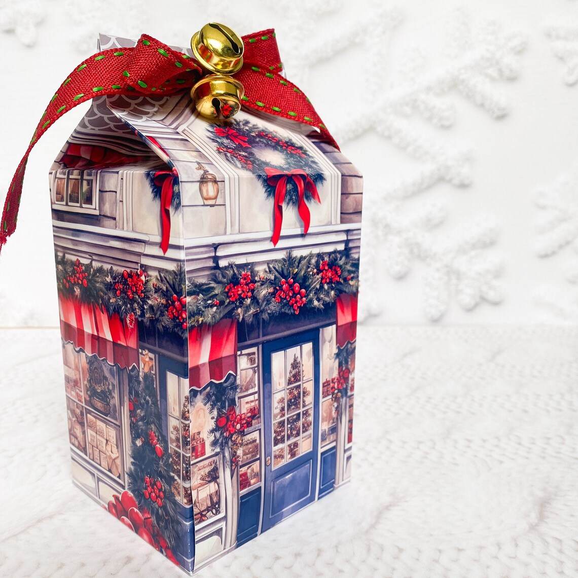 Gingerbread Box, Gingerbread House, Digital Template, Milk Box Template ...