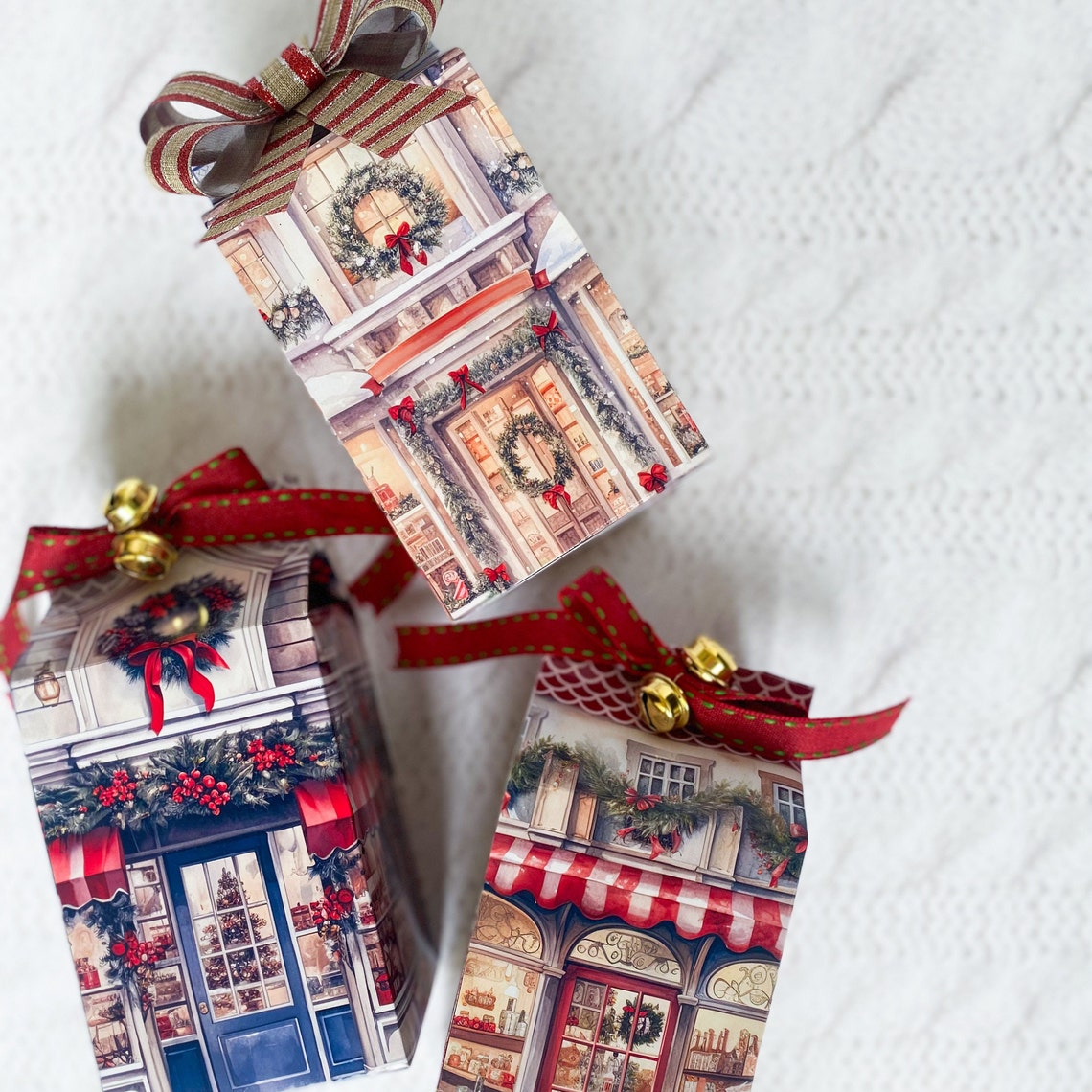 Gingerbread Box, Gingerbread House, Digital Template, Milk Box Template ...