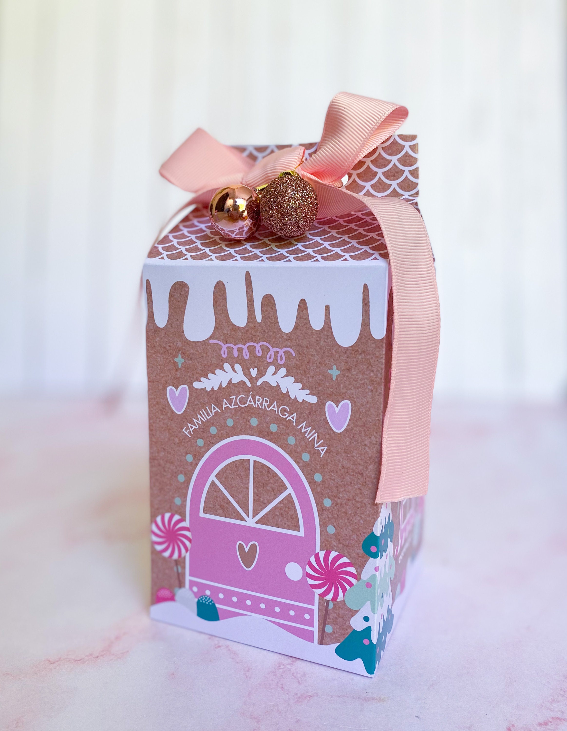 Gingerbread Box, Gingerbread House, Digital Template, Milk Box Template ...