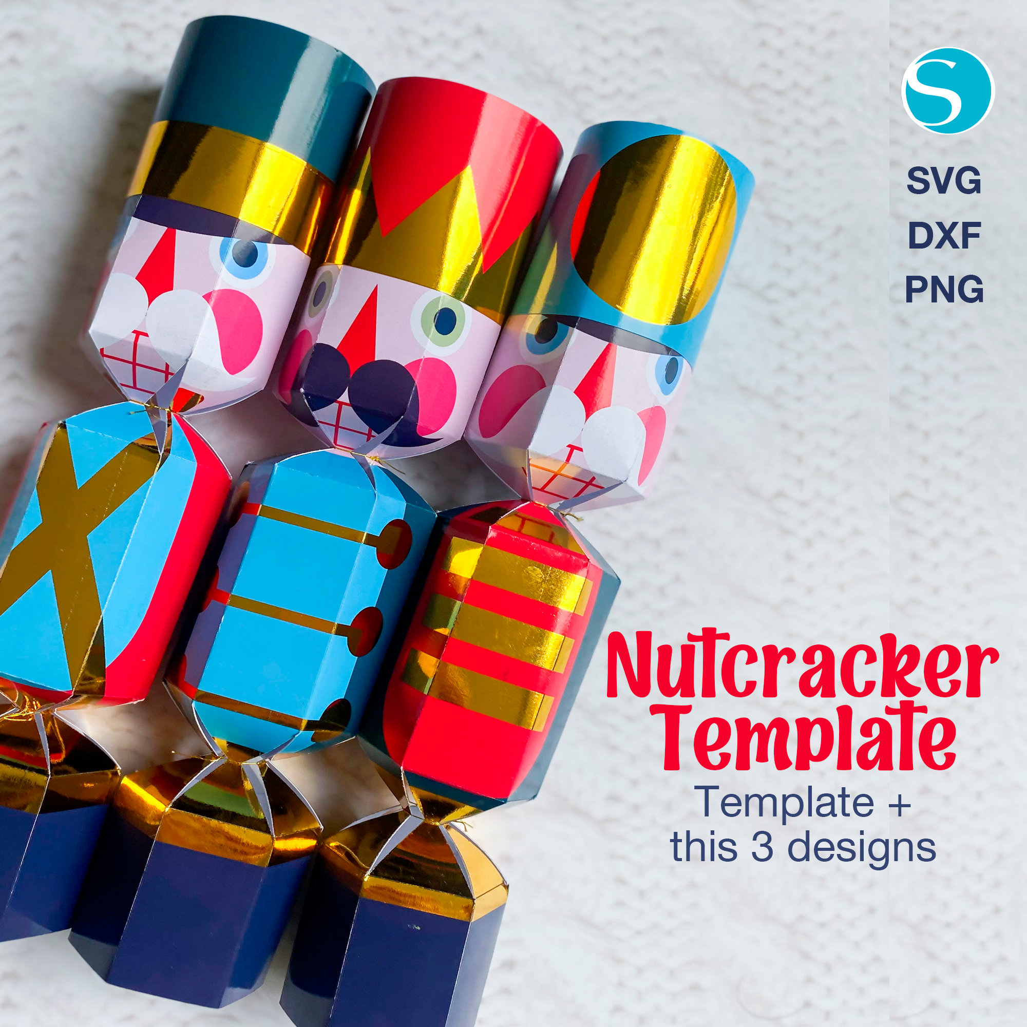 Nutcracker Template, Candy Box, Cracker Box, Christmas Box, Cracker DIY ...